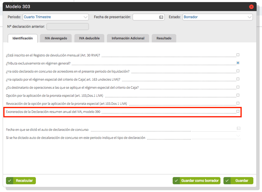 Instrucciones para rellenar el Modelo 303 | Blog de Anfix